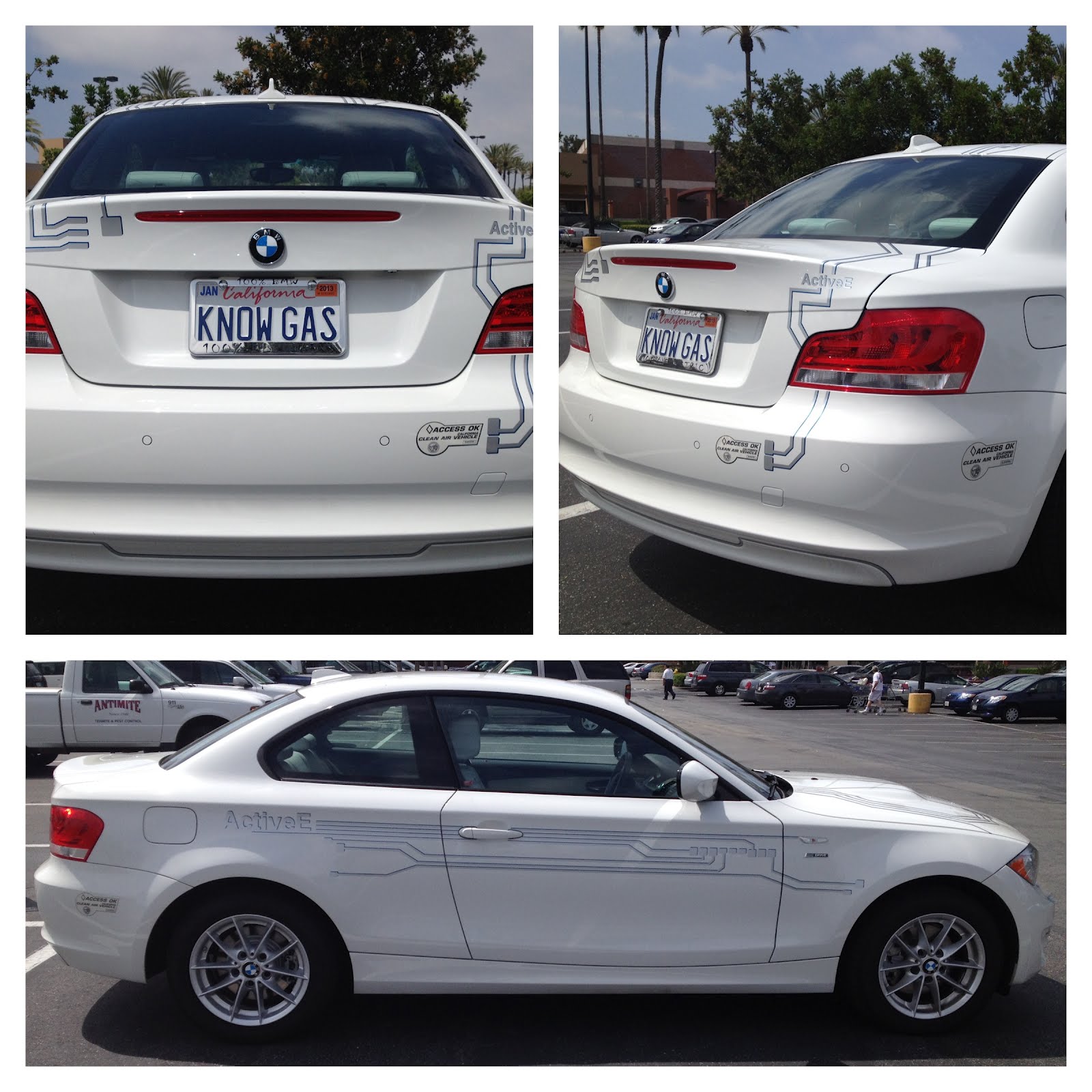 The 100% Electric BMW ActiveE: Clean Air Vehicle Stickers and Second ...