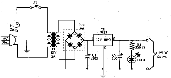 ELETRÔNICA---Lista de material e Esquema elétrico fonte de tensão ...