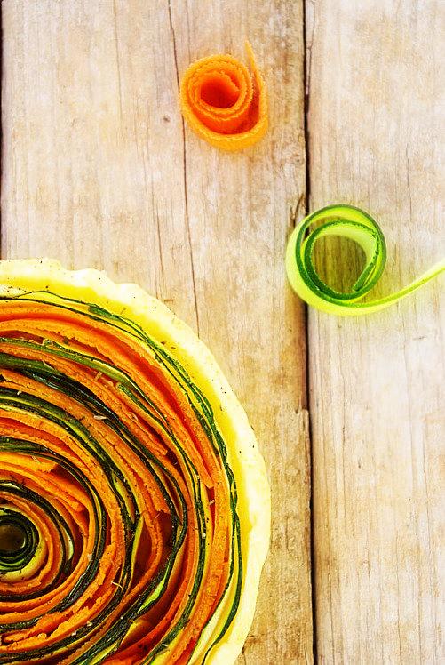 Pie vegetable Carving :carrots and zucchini ~ Savor