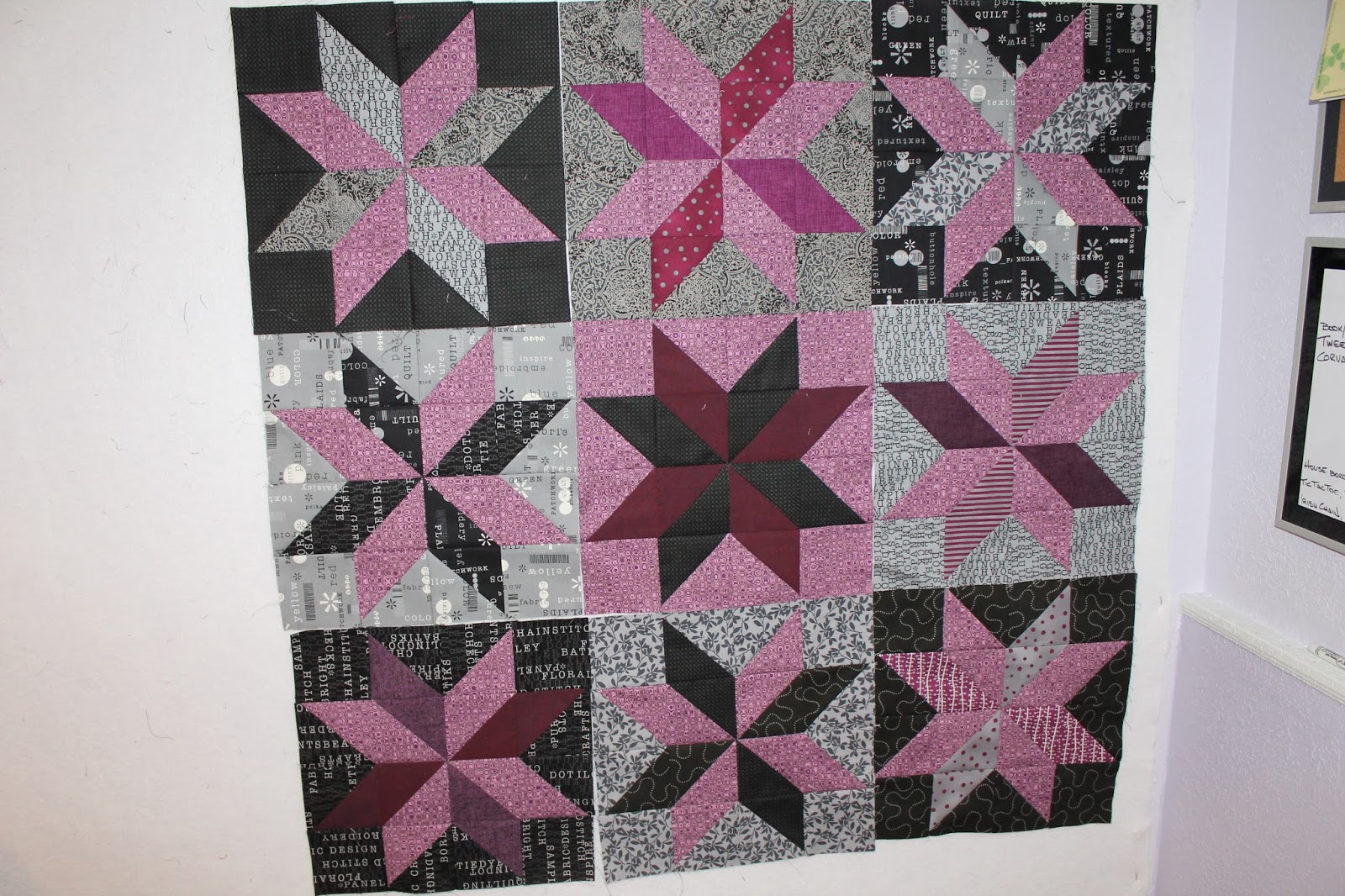 Quilting is more fun than Housework...: A Berry Starry Night - QAL