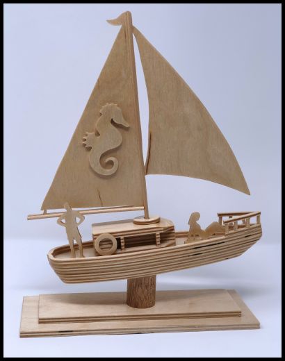 Scrollsaw Workshop: Model Sailboat Scroll Saw Pattern.