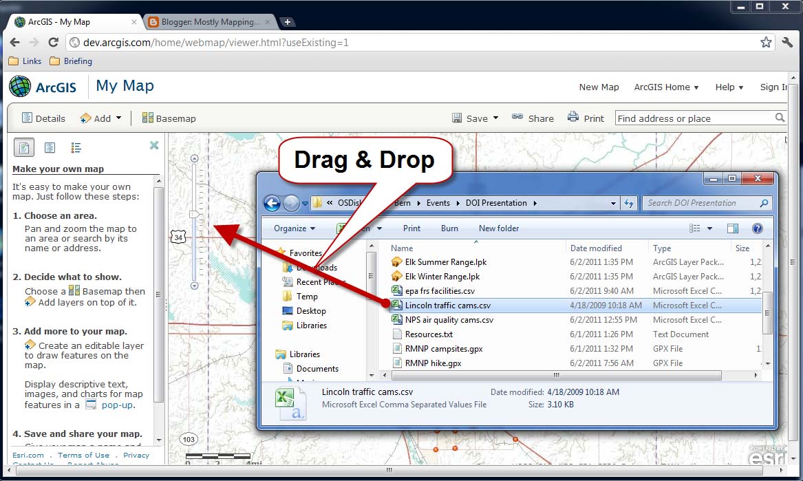 Mostly Mapping...: Adding CSV Files To The ArcGIS.com Map Viewer ... Mostly Mapping...: Adding CSV Files To The ArcGIS.com Map Viewer ...