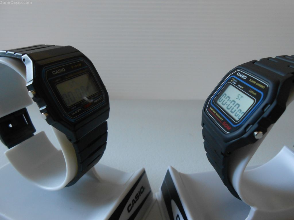 Zona Casio: Comparativa: Casio W-59 VS F-91