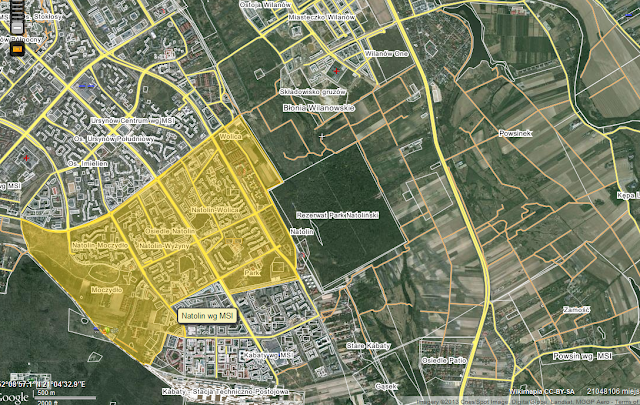 fajneMiejSCa: Podział Ursynowa Cz1. - Wschód