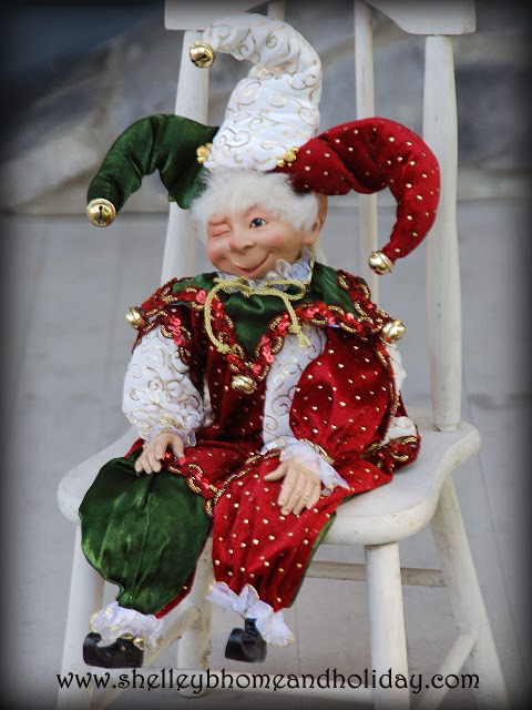 shelley b decor and more: Christmas Jester Elf Decoration