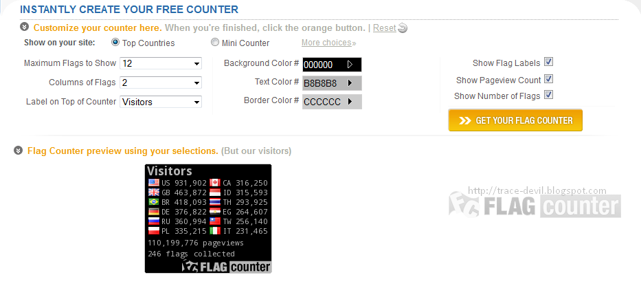 Katakanlah!: Cara Membuat dan Memasang Flag Counter di Blog