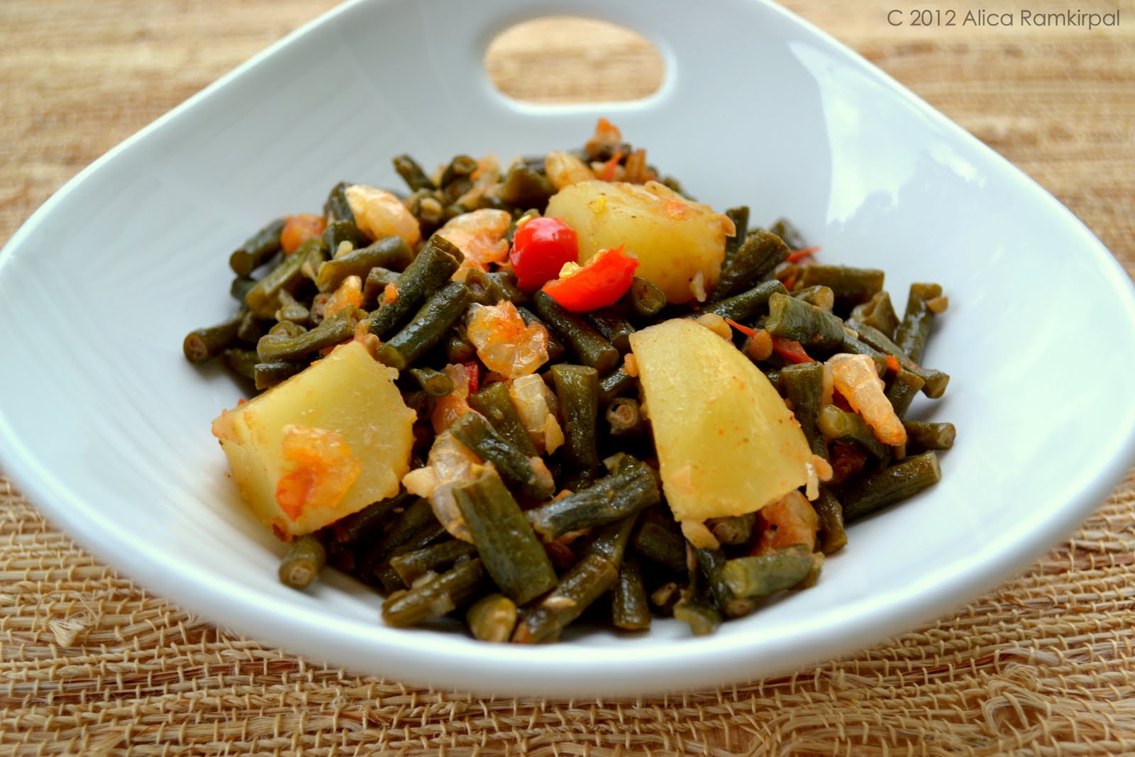 Fry Bora with Shrimp and Potatoes - Alica's Pepperpot