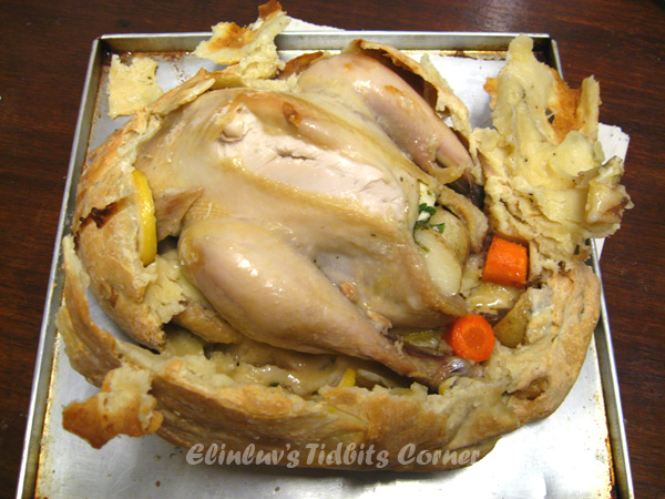 Elinluv's Tidbits Corner: Roast Chicken In A Salt Crust