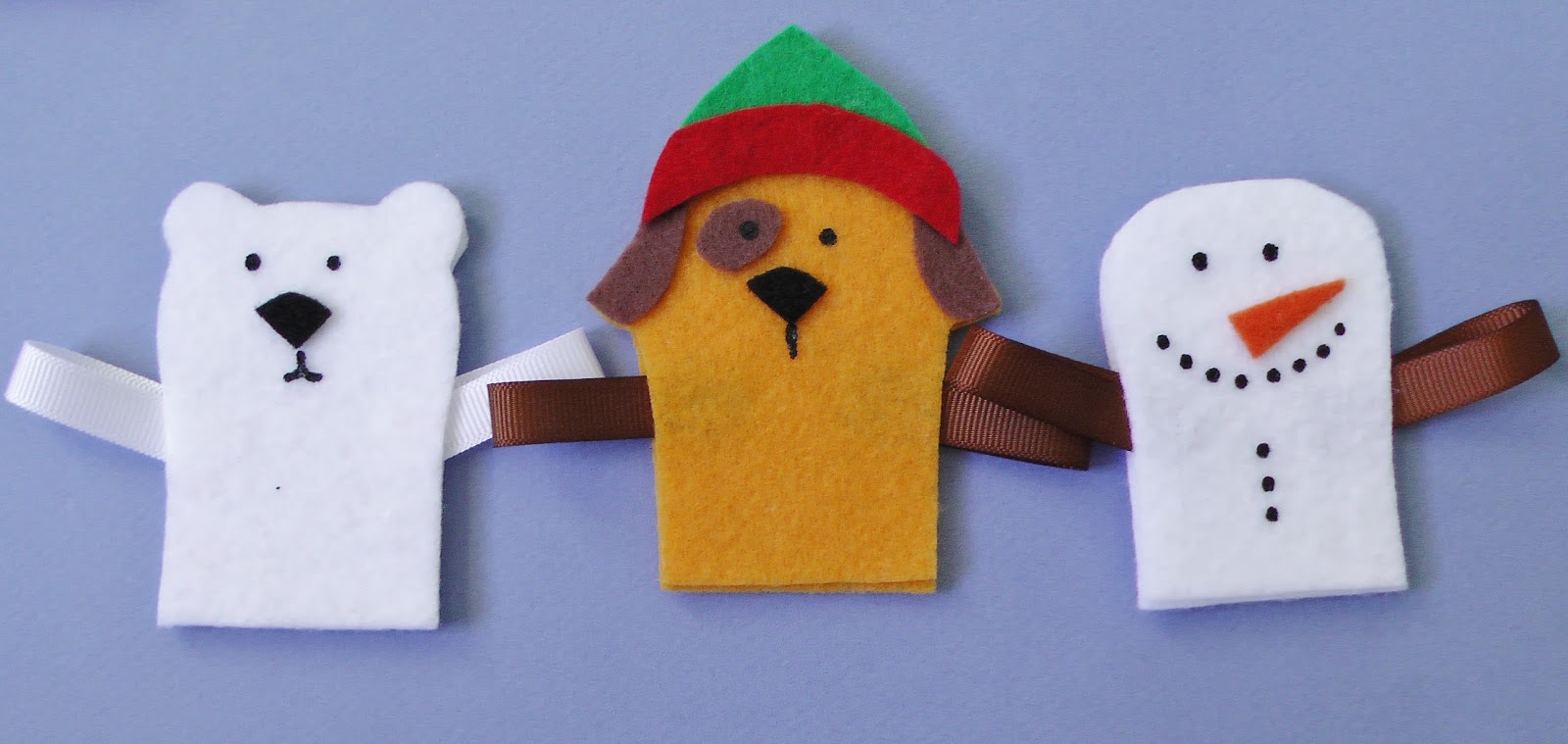 Flannel Board Fun: Christmas Finger Puppet Set