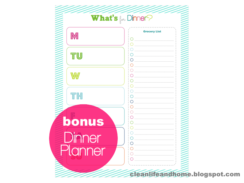 Clean Life and Home: Printable Recipe Binder { with Divider Tabs! }