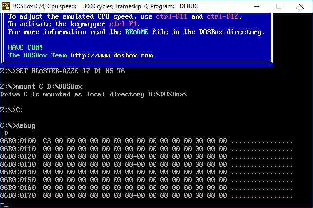 Wonderful Slippery Thing: Instalando DOSBox y Enhanced Debug para ...