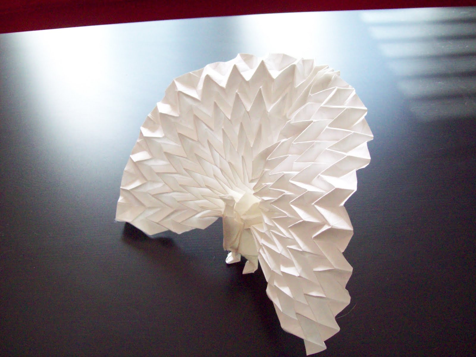 The Midnight Carver A Successful Origami Peacock