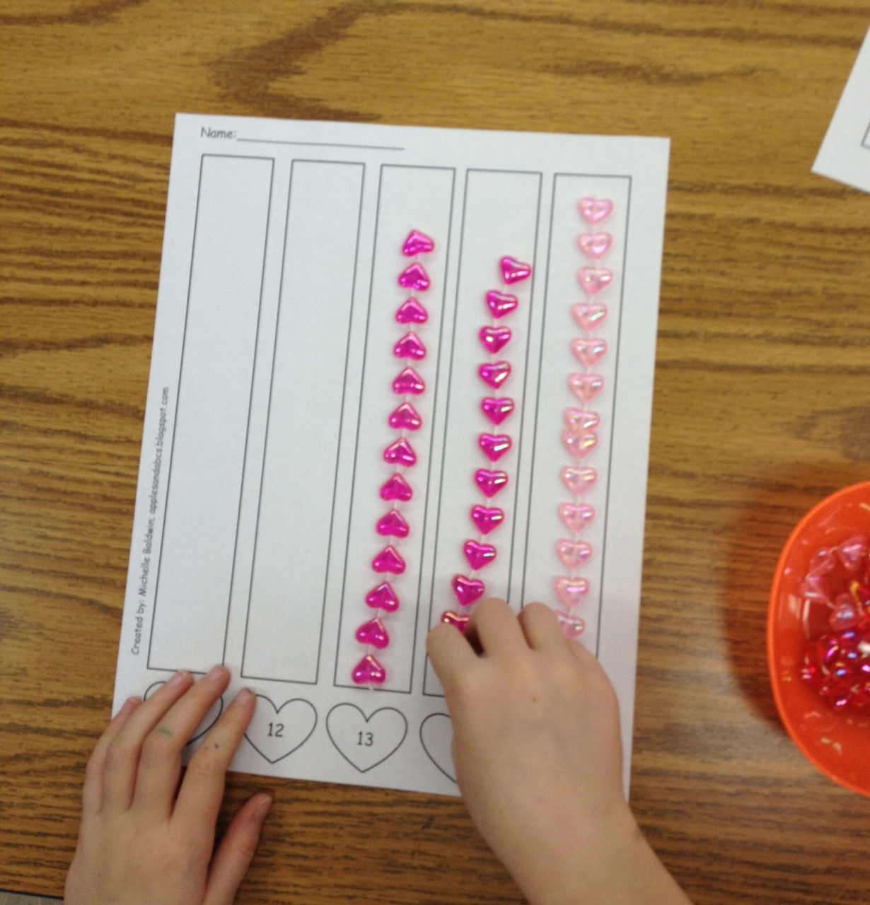 Counting Hearts - Apples & ABC's