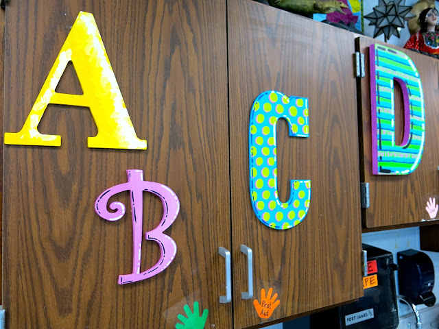 Cassie Stephens: How to Decorate Your Art Room: Alphabet Cabinets!