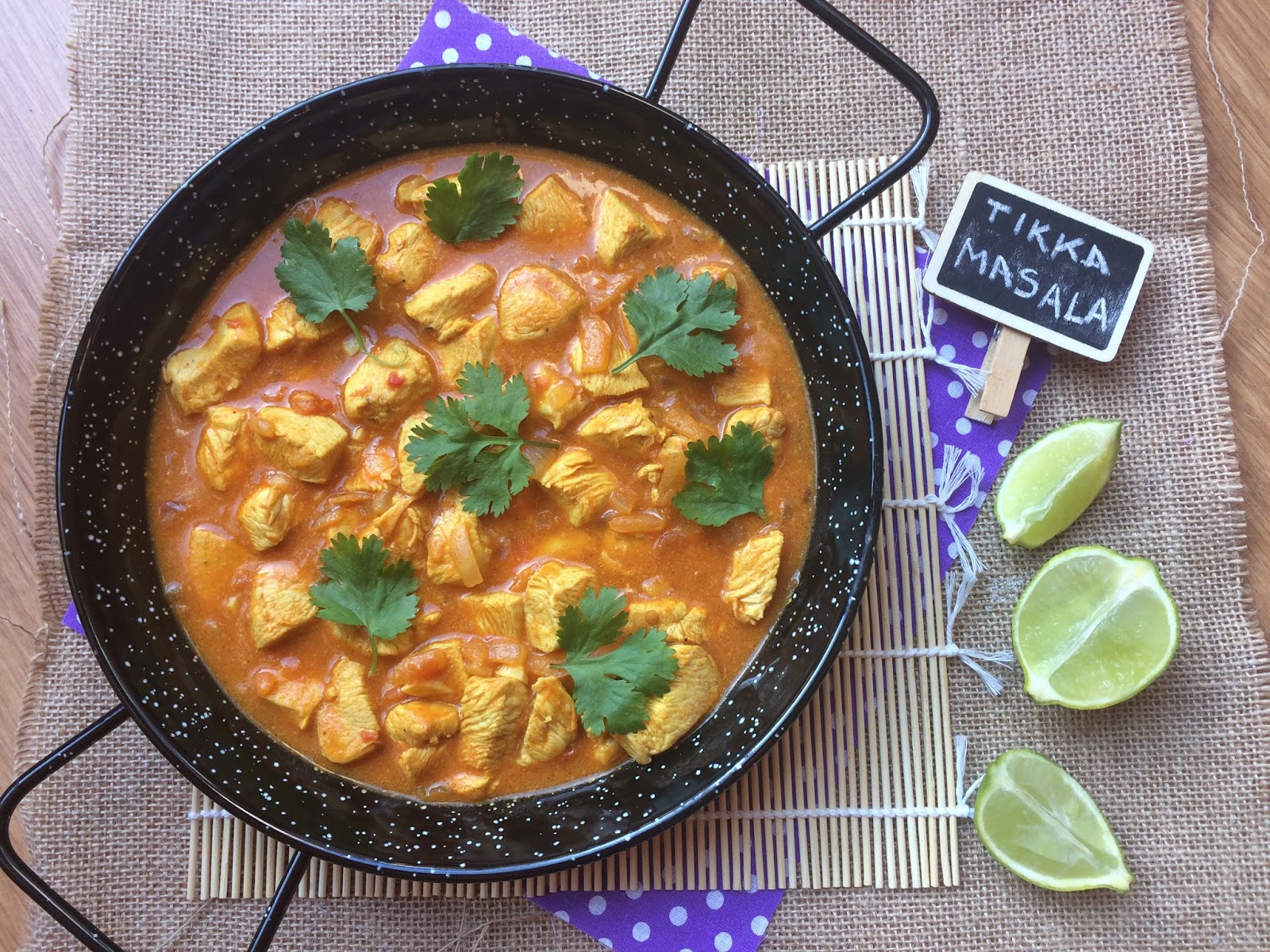 Pollo tikka masala (receta hindú). Cocinas del Mundo