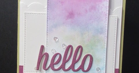 Marilyn's Card Spot: Hello - MFT - Colors and Blueprints