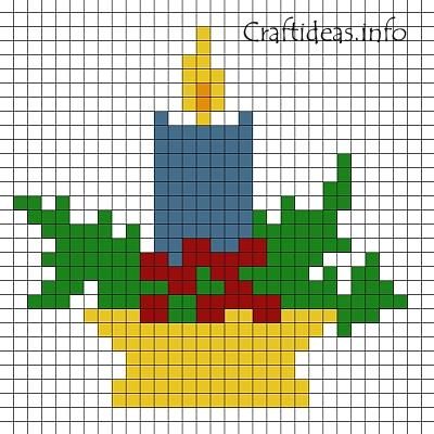 Fichas de Primaria: Cuadrículas de navidad