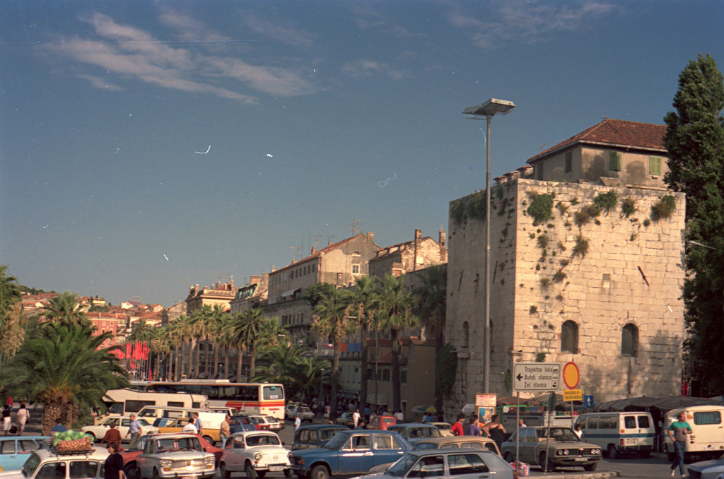 Split - stare slike: Splitska Riva osamdesetih godina