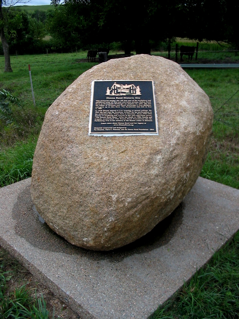 The Donna Reed Foundation: Memorial marker installed at Donna Reed's ...