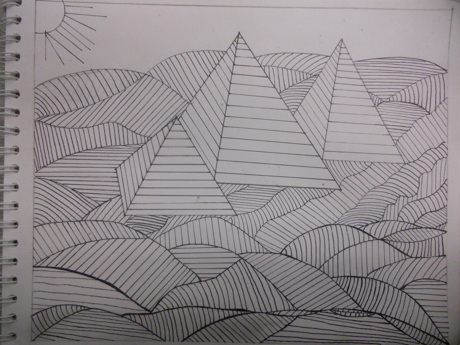 DIBUJO II ENP: RETO 8 RITMOS LINEALES