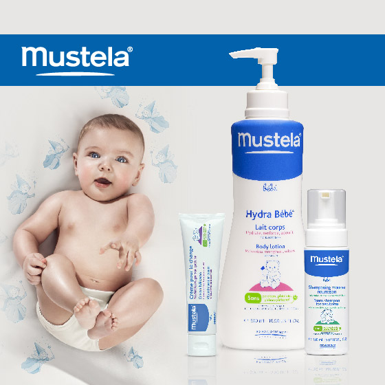 Conhecendo e aplaudindo a marca para bebès Mustela. Made in France!