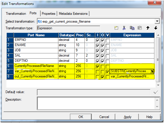 Add One Variable Port To Capture The File Name