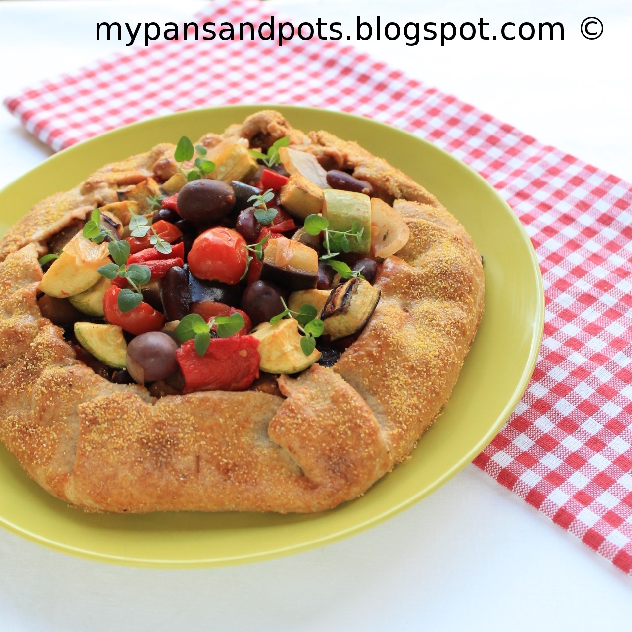 Mediteranska povrtna galeta / Mediterranean Vegetable Galette - My pans ...