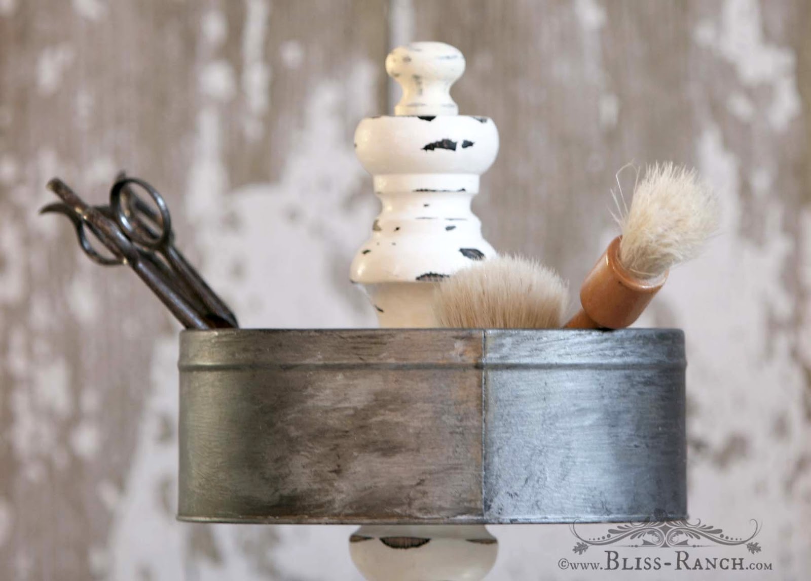 Bliss Ranch: Thrift Store Decor Tiered Tin Stand