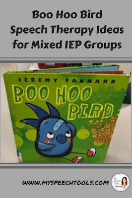 My Speech Tools: Speech Therapy Goals and Activities for "Boo Hoo Bird"