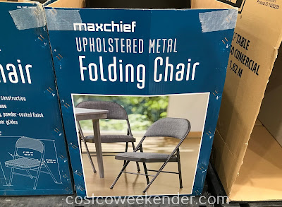 Maxchief Upholstered Metal Folding Chair | Costco Weekender