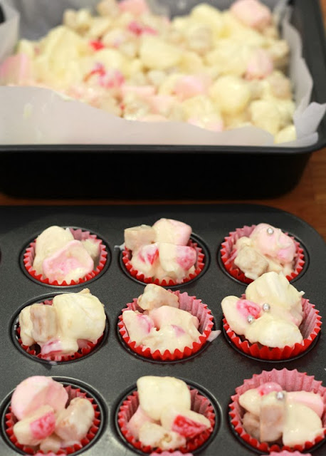butter hearts sugar: White Chocolate Rocky Road Bites