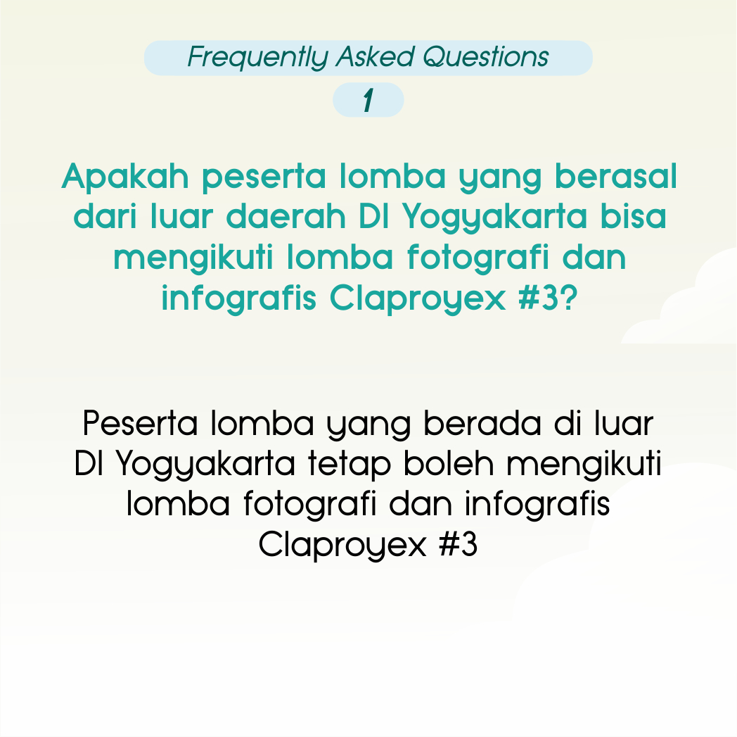 Frequently Asked Question Lomba Fotografi dan Infografis Claproyex #3 ...