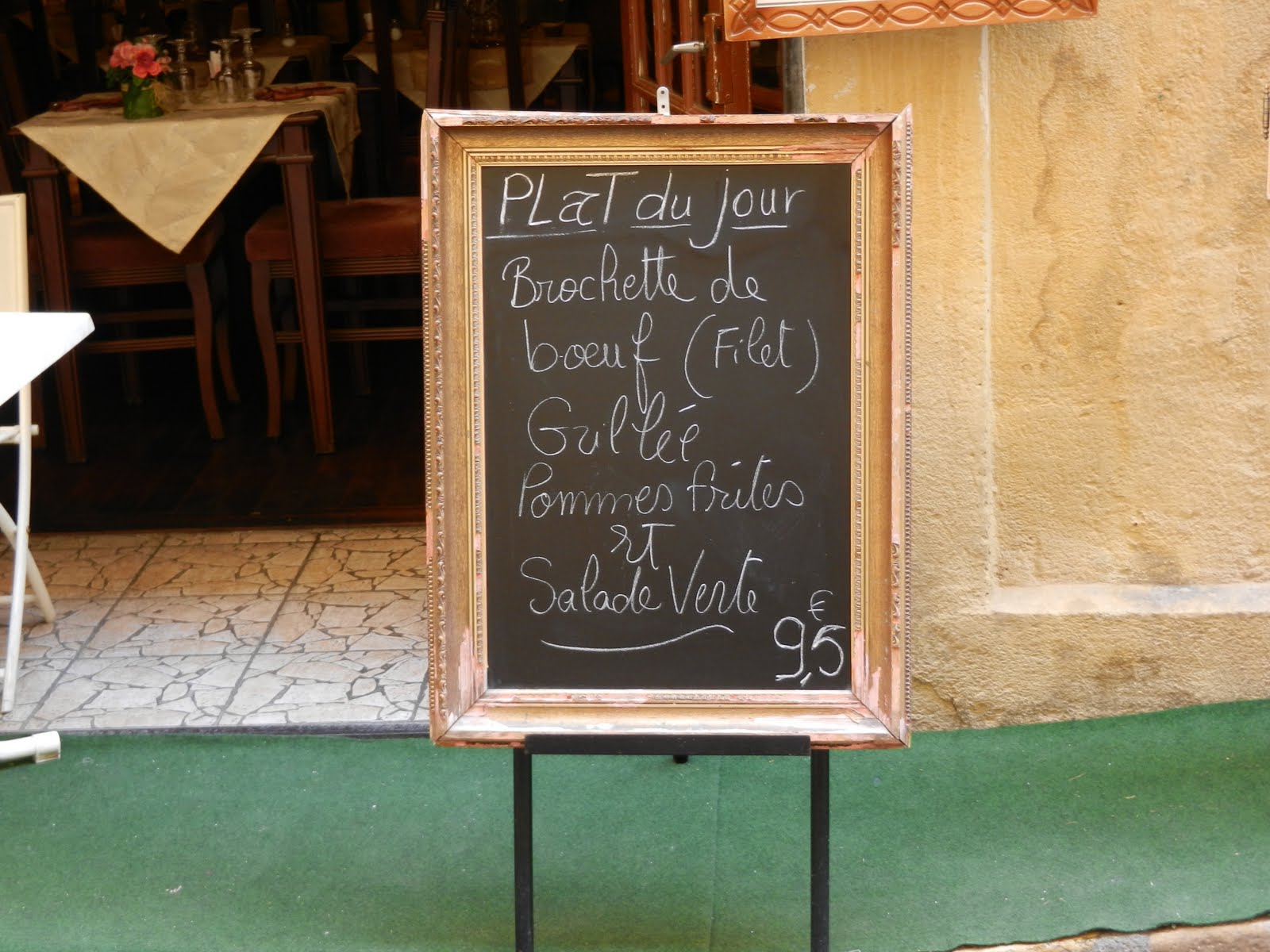 French Cafe Chalkboard Menu