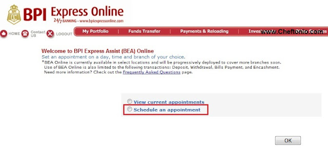 BPI Express Online Services That Can Save You Time ~ Cheftonio's Blog