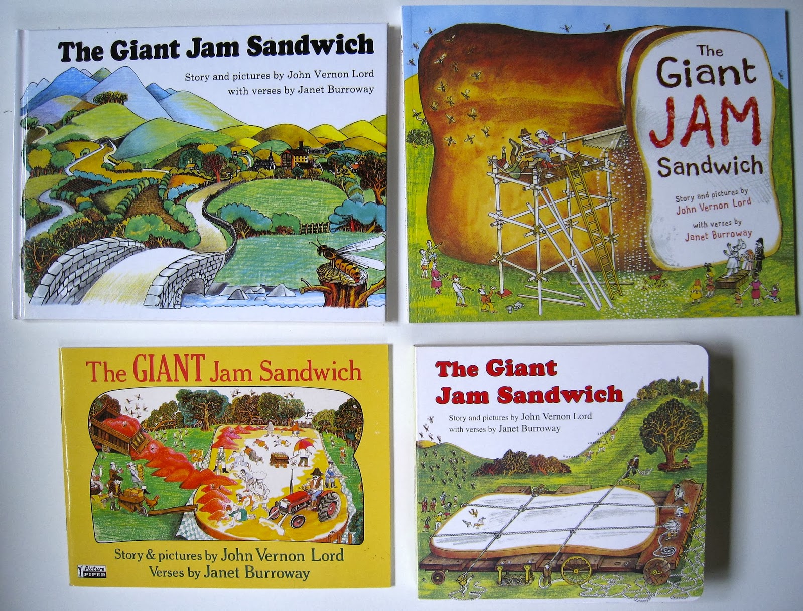 John Vernon Lord: The Giant Jam Sandwich covers