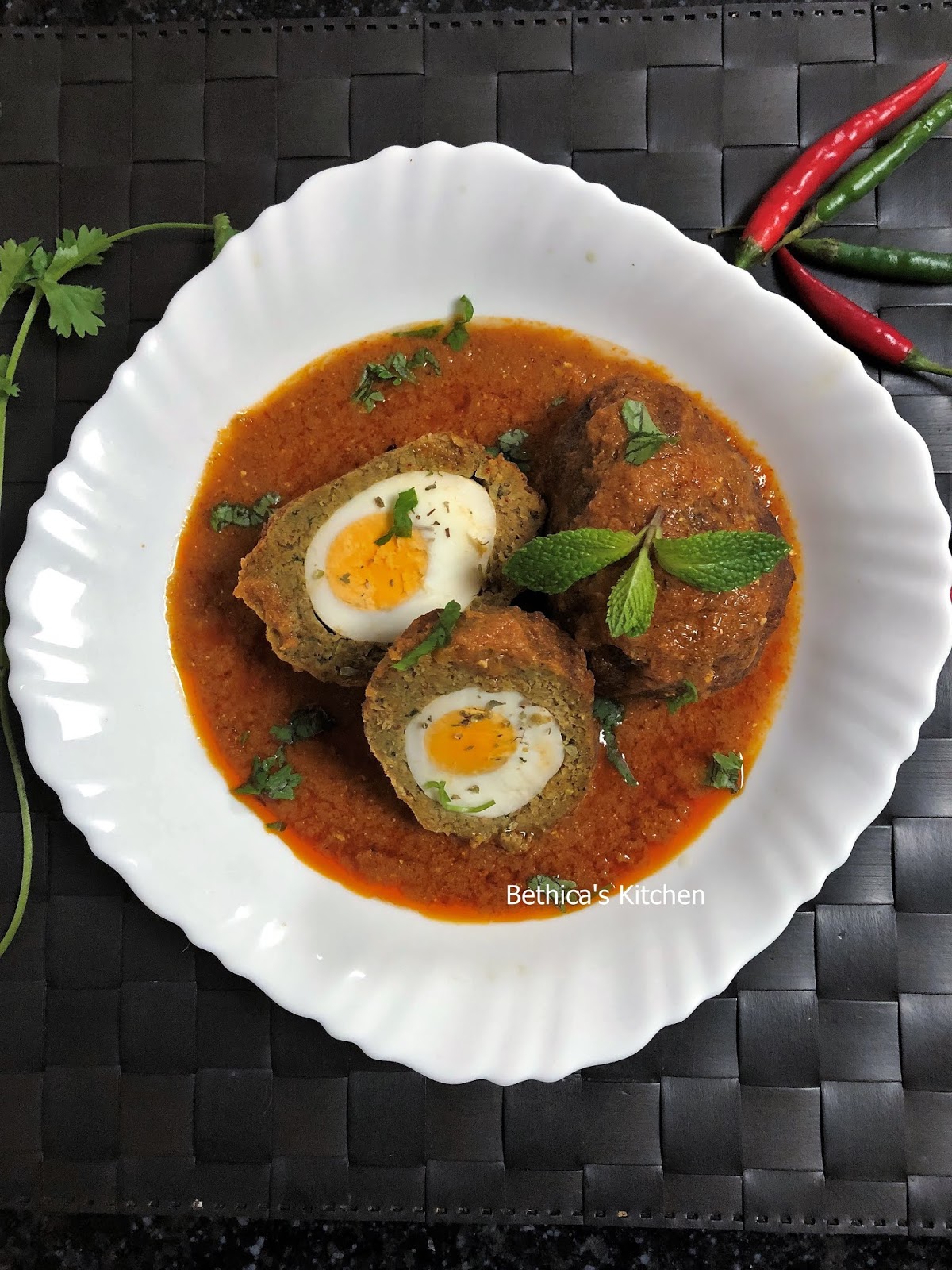 Bethica's Kitchen Flavours: Nargisi Kofta Curry (Egg stuffed Lamb Kofta ...