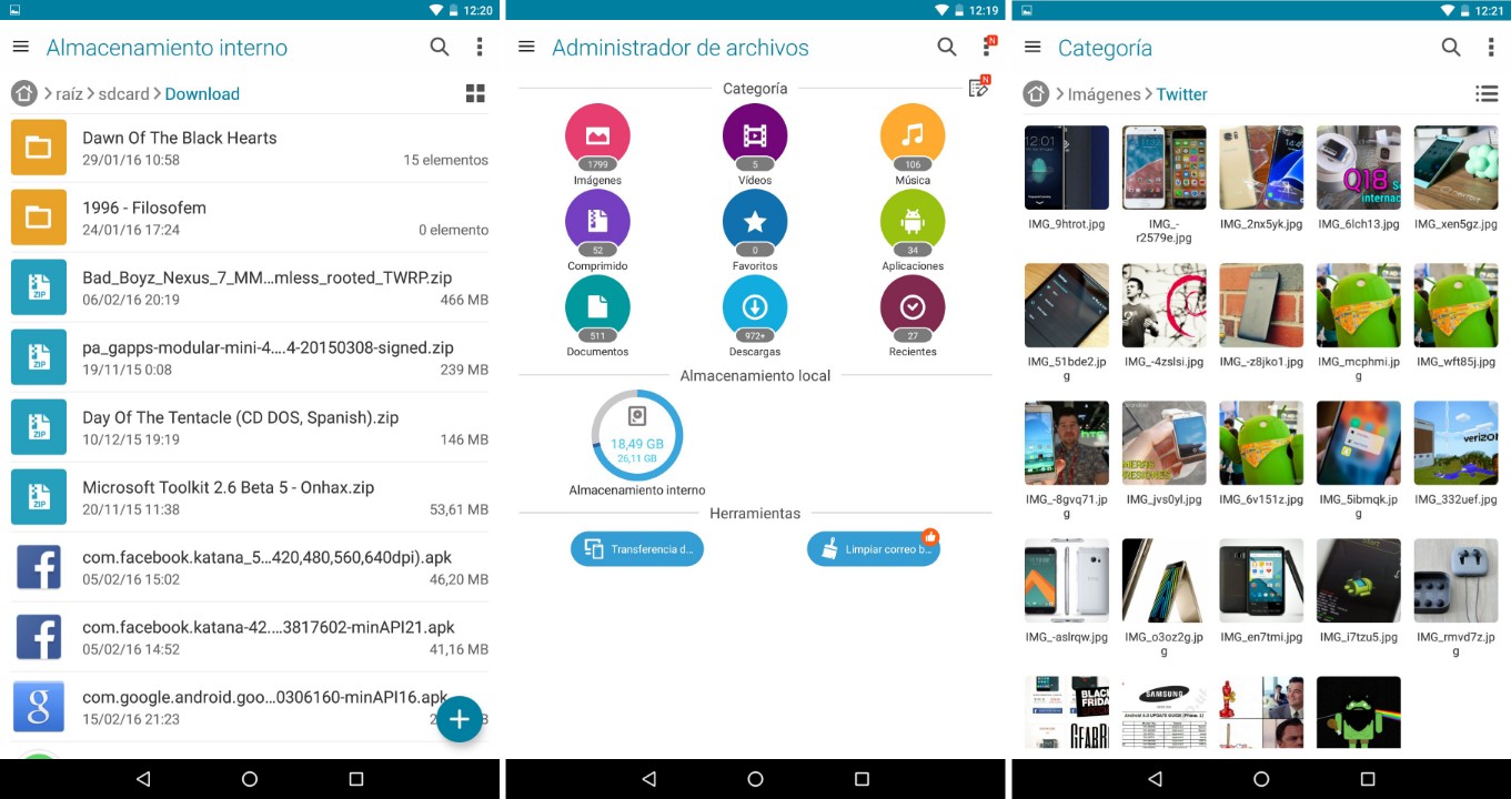 Los 7 mejores exploradores de archivos para Android | La Cueva de Android