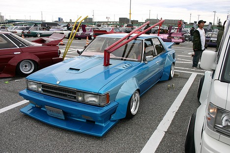 japanese custom cars: Extreme Japanese Bosozoku Car Style