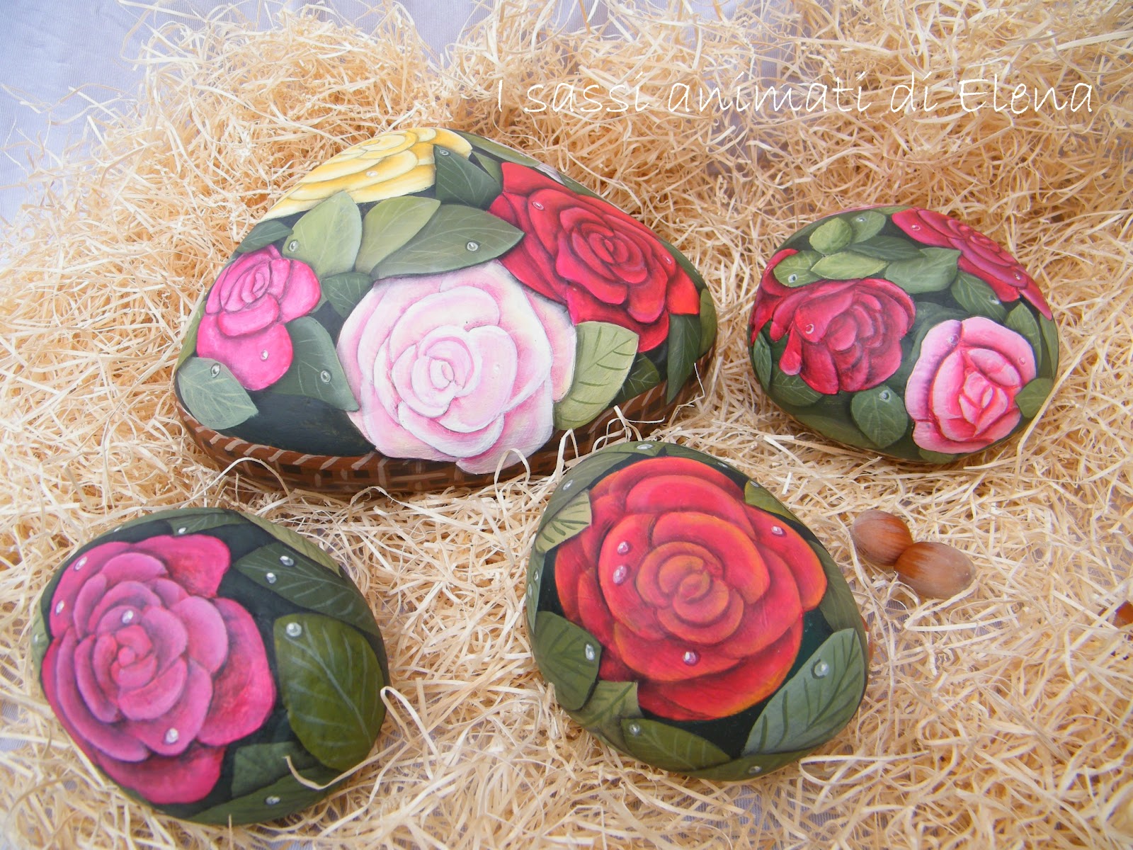 Elena Sanson Arte su Sasso: Sassi dipinti primaverili