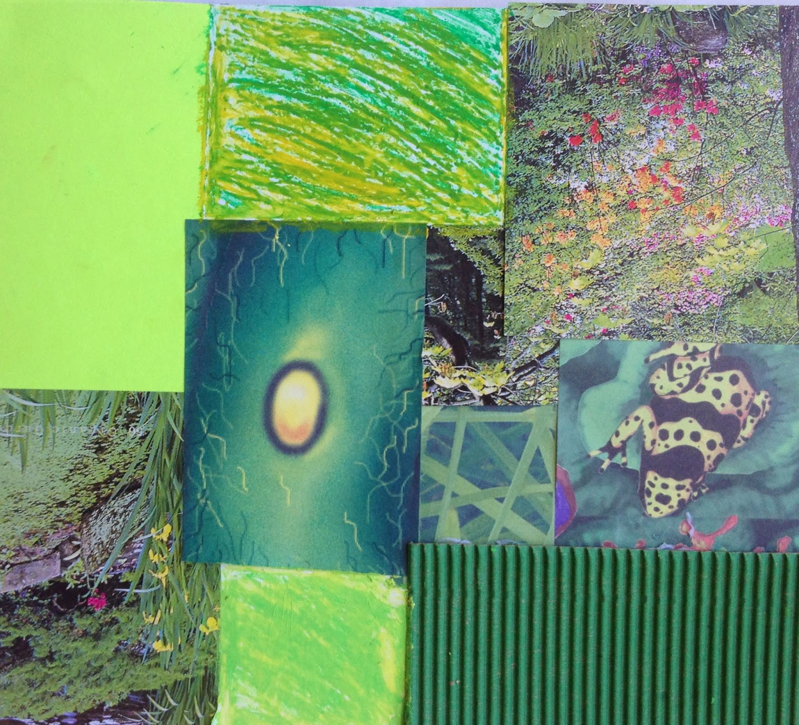 Sustainable Studio: Color Collage Class Inspired by The Collage Workbook