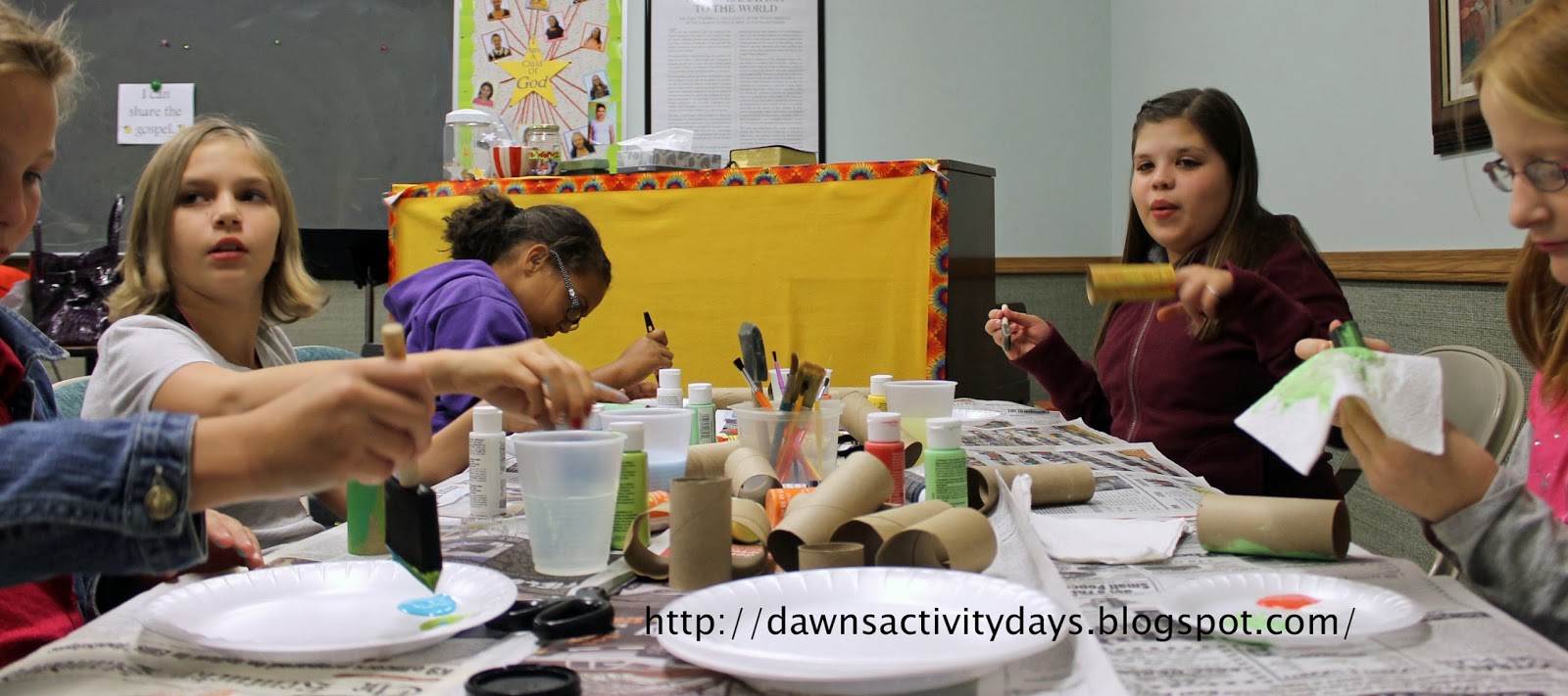 Dawn's LDS Activity Days: Developing Talents- Napkin Rings
