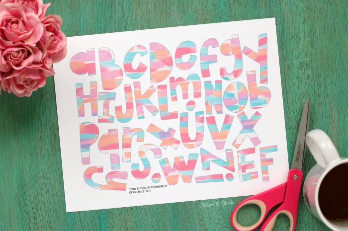PitterAndGlink: Free Printable Wonky Alphabets for Journaling + Planning