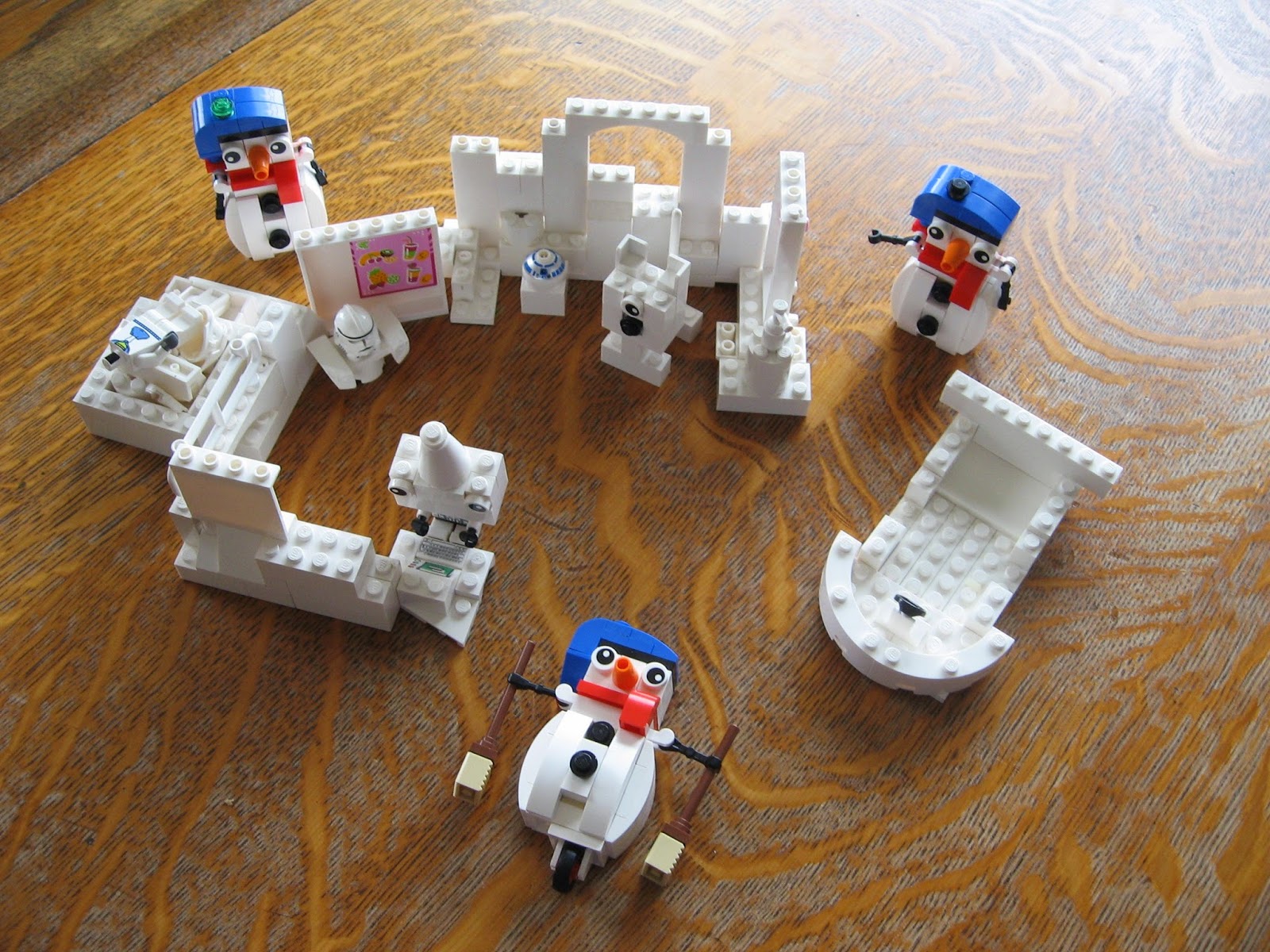 Almost Unschoolers: Snow Day Lego Hide and Seek