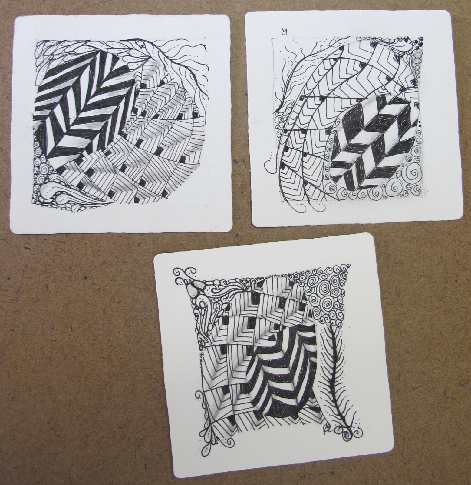 Bloomin' Quilts and Tangles: Zentangle as easy as 1..2..3