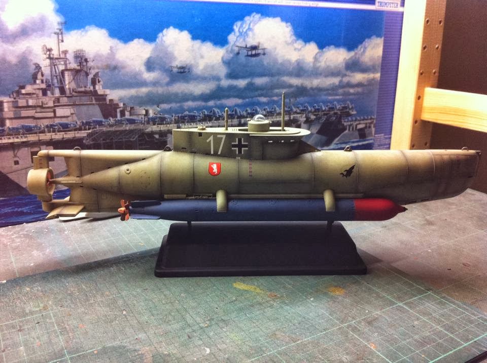 Kitter's Scale Models: 1/35 German Seehund XXVIIB/B5 Midget Submarine