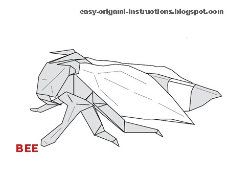 Origami Instructions - Bee | Origami Instructions | Folding Origami ...