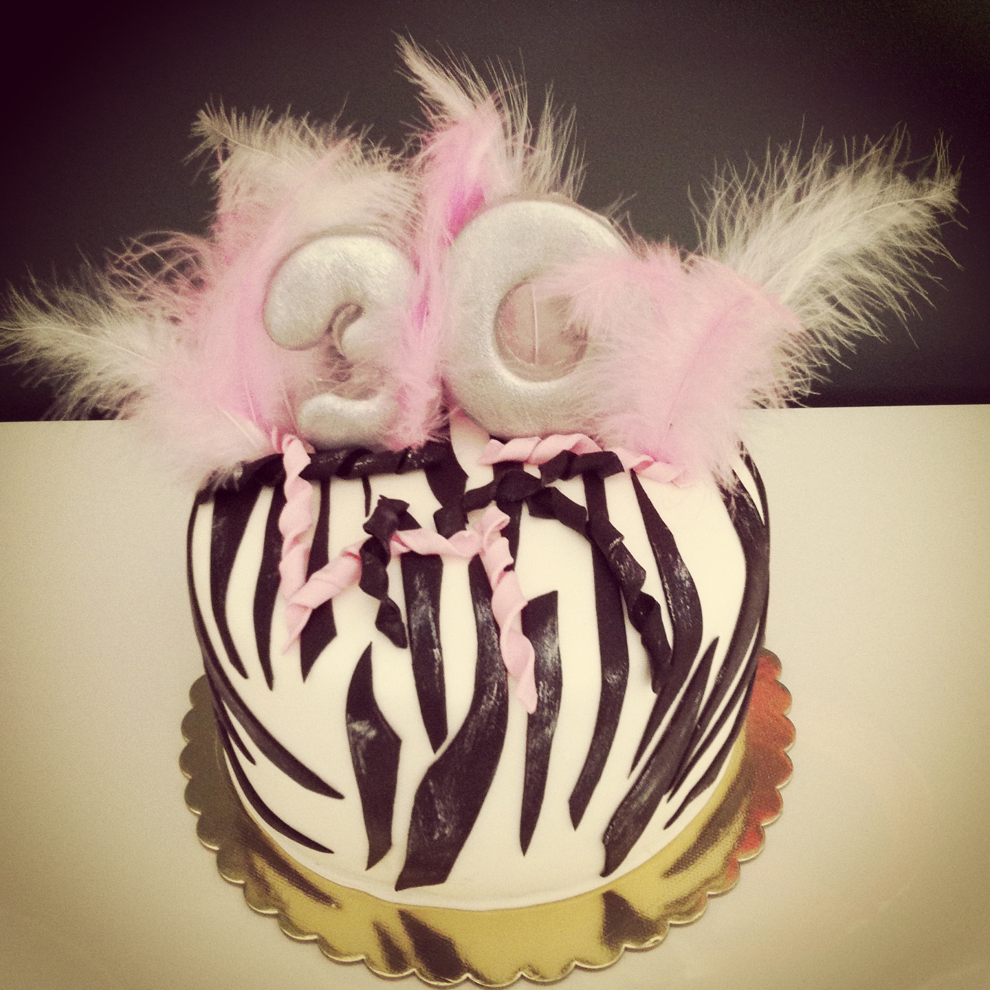 SPATULA - Demet'in Spatulasi...: Zebra Baskılı 30 Yaş Pastası