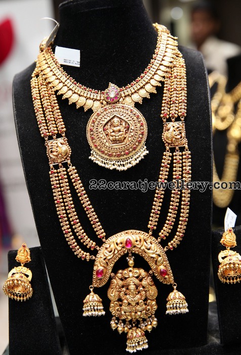 Antique Long Chain Lakshmi Choker - Jewellery Designs