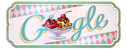 news , issues , trends: Google Doodles Ice Cream Sundae