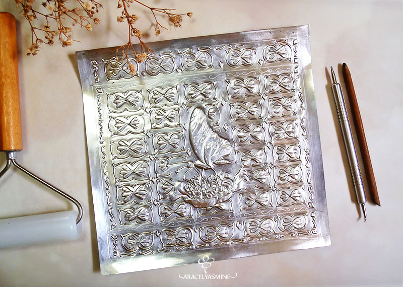 Técnica el perfilado simple o de inicio | Aracelyasmine - Repujado en ...